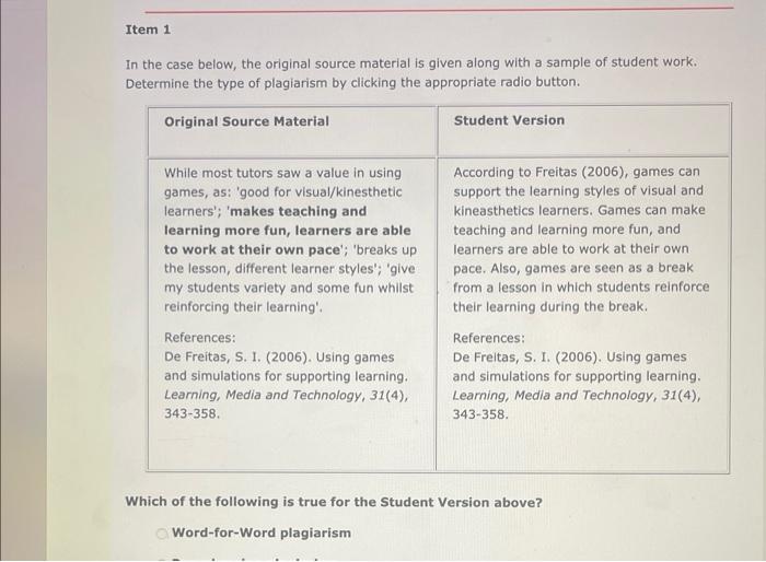 In the case below, the original source material is | Chegg.com
