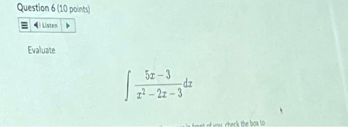 Solved Evaluate ∫x2−2x−35x−3dx | Chegg.com