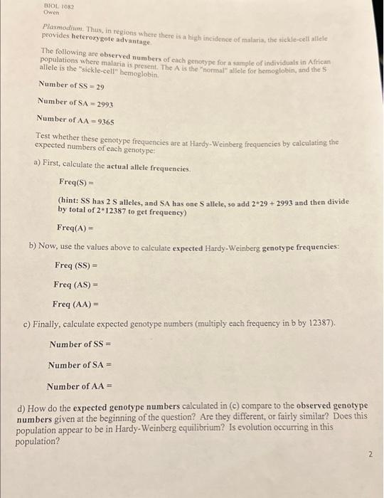 Solved p+q=1 p = frequency of the dominant allete in the | Chegg.com