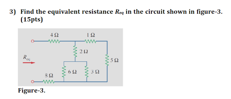 Solved Find the equivalent resistance Req ﻿in the circuit | Chegg.com
