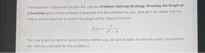 Solved This question is based on Section 4.6. Use the | Chegg.com