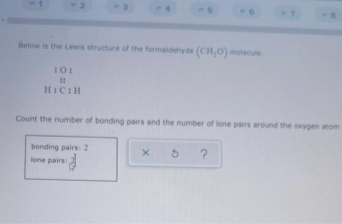 Solved how many bonding pairs and lone pairs around the | Chegg.com