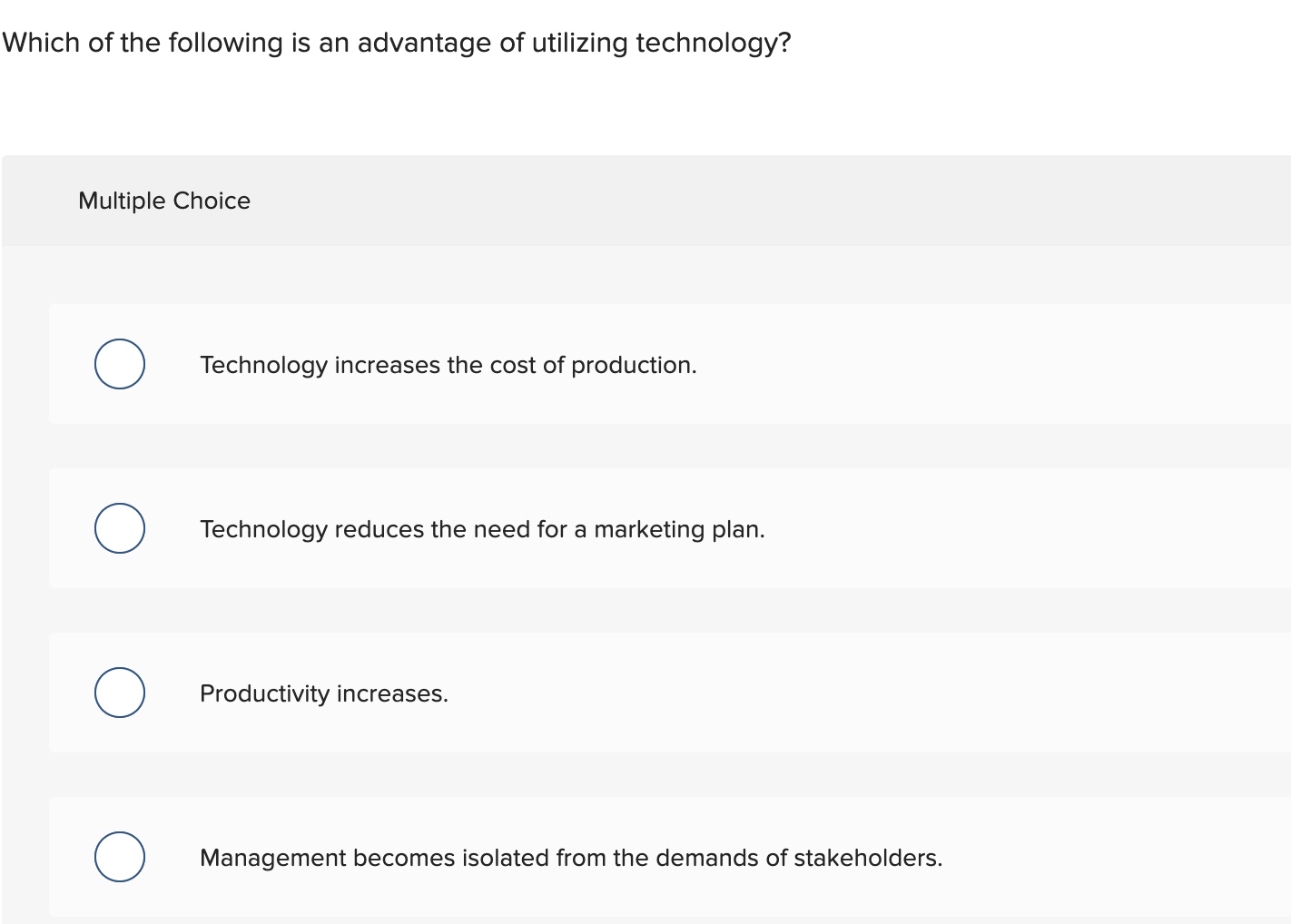 Which of the following is an advantage of utilizing | Chegg.com