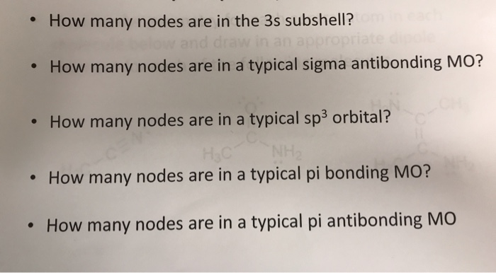 Solved • How many nodes are in the 3s subshell? and drew in | Chegg.com