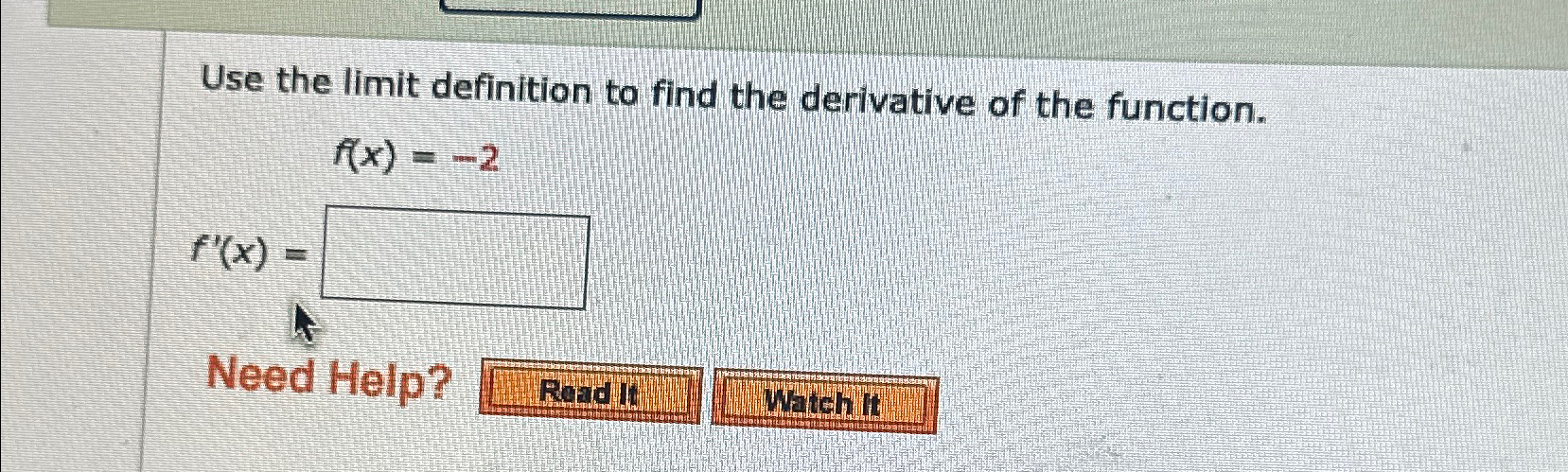 Solved Use the limit definition to find the derivative of | Chegg.com