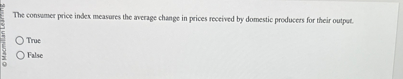 Solved The consumer price index measures the average change | Chegg.com