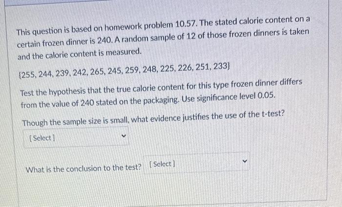 Solved This question is based on homework problem 10.57. The | Chegg.com