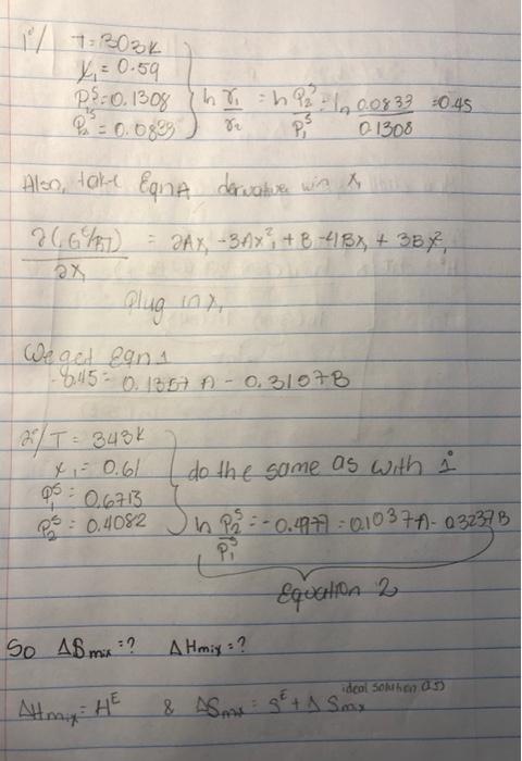 Solved 1) The following VLE data are available for an | Chegg.com