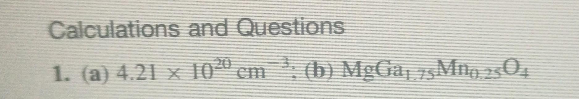 Solved 1. (a) A ruby crystal has a composition | Chegg.com
