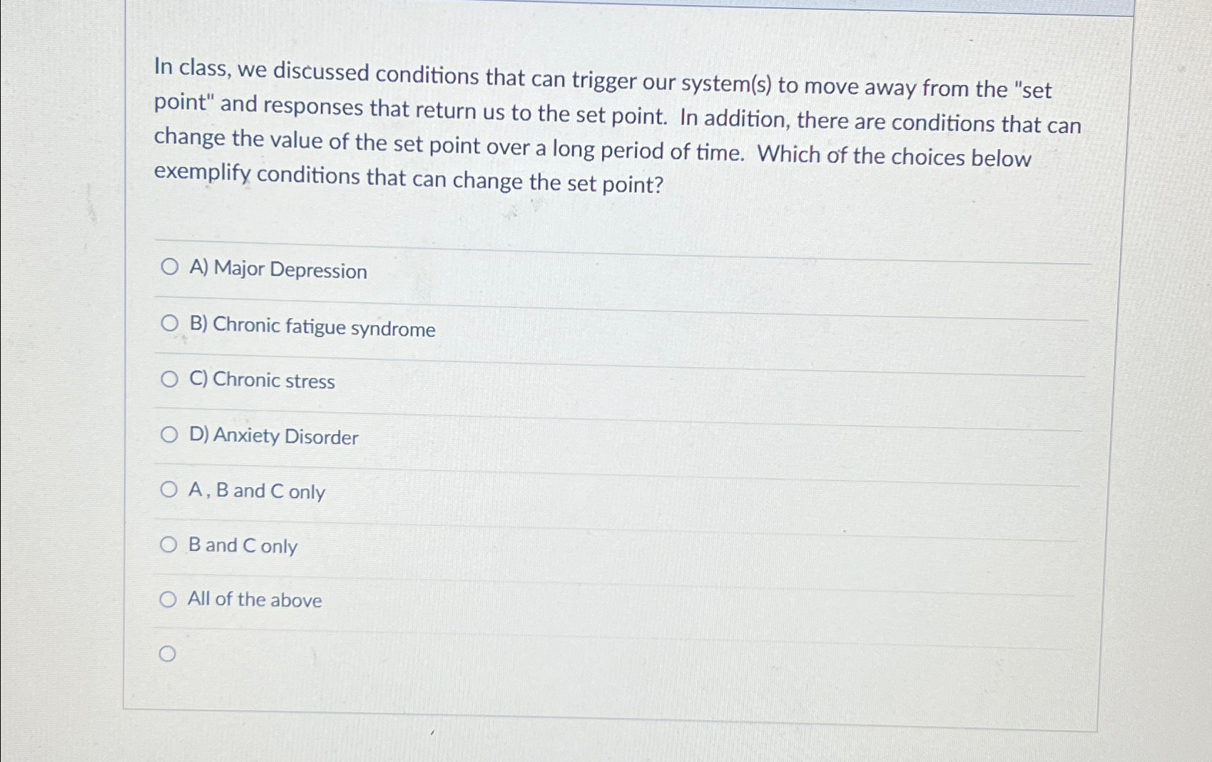 Solved In class, we discussed conditions that can trigger | Chegg.com