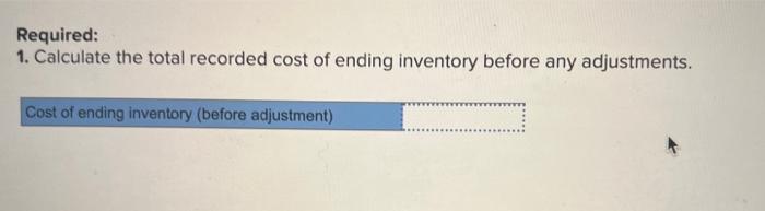 Solved Exercise 6-14 (Algo) Calculate inventory using lower | Chegg.com