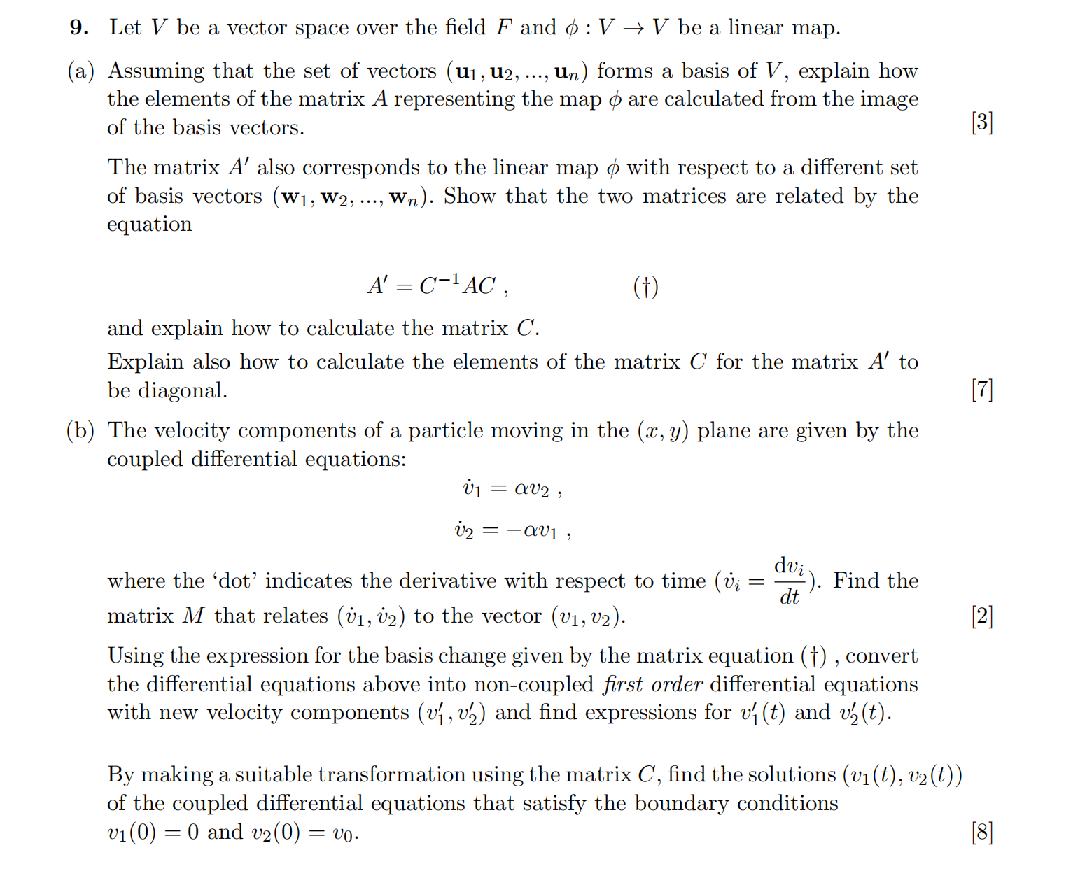 Solved Let V ﻿be a vector space over the field F ﻿and φ:V→V | Chegg.com