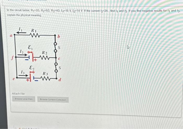Solved In the circuit below, R1=2Ω,R2=6Ω,R3=4Ω,ξ1=10 V,ξ2=14 | Chegg.com