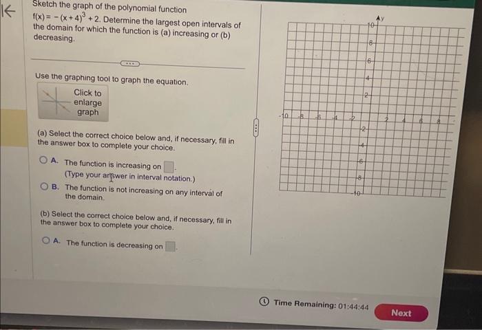 Solved Sketch the graph of the polynomial function | Chegg.com