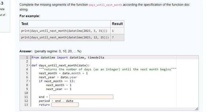 Solved Complete the missing segments of the function | Chegg.com