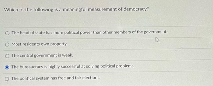 Which term best describes the United States' | Chegg.com