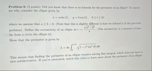 Solved Problem 6: (5 ﻿points) ﻿Did you know that there is no | Chegg.com