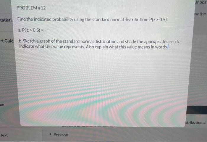 Solved Find the indicated probability using the standard | Chegg.com