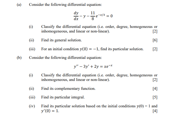 Solved Consider the following differential | Chegg.com