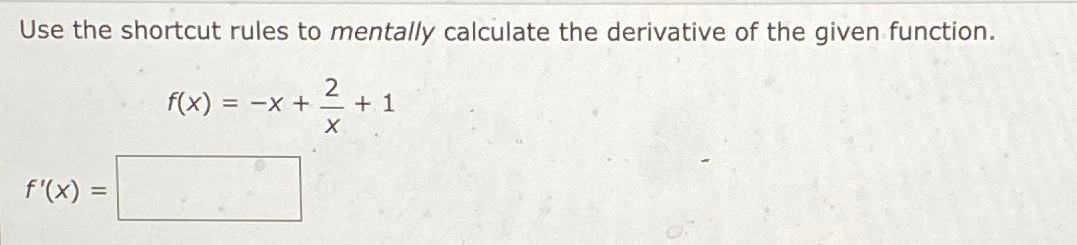 Solved Use the shortcut rules to mentally calculate the | Chegg.com
