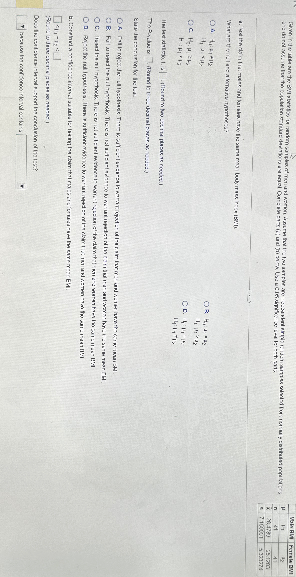 NEED HELP WITH PARTS A-B every one | Chegg.com