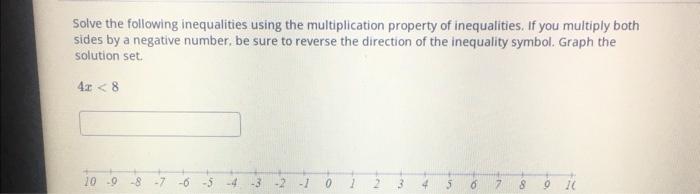 Solve the following inequalities using the | Chegg.com