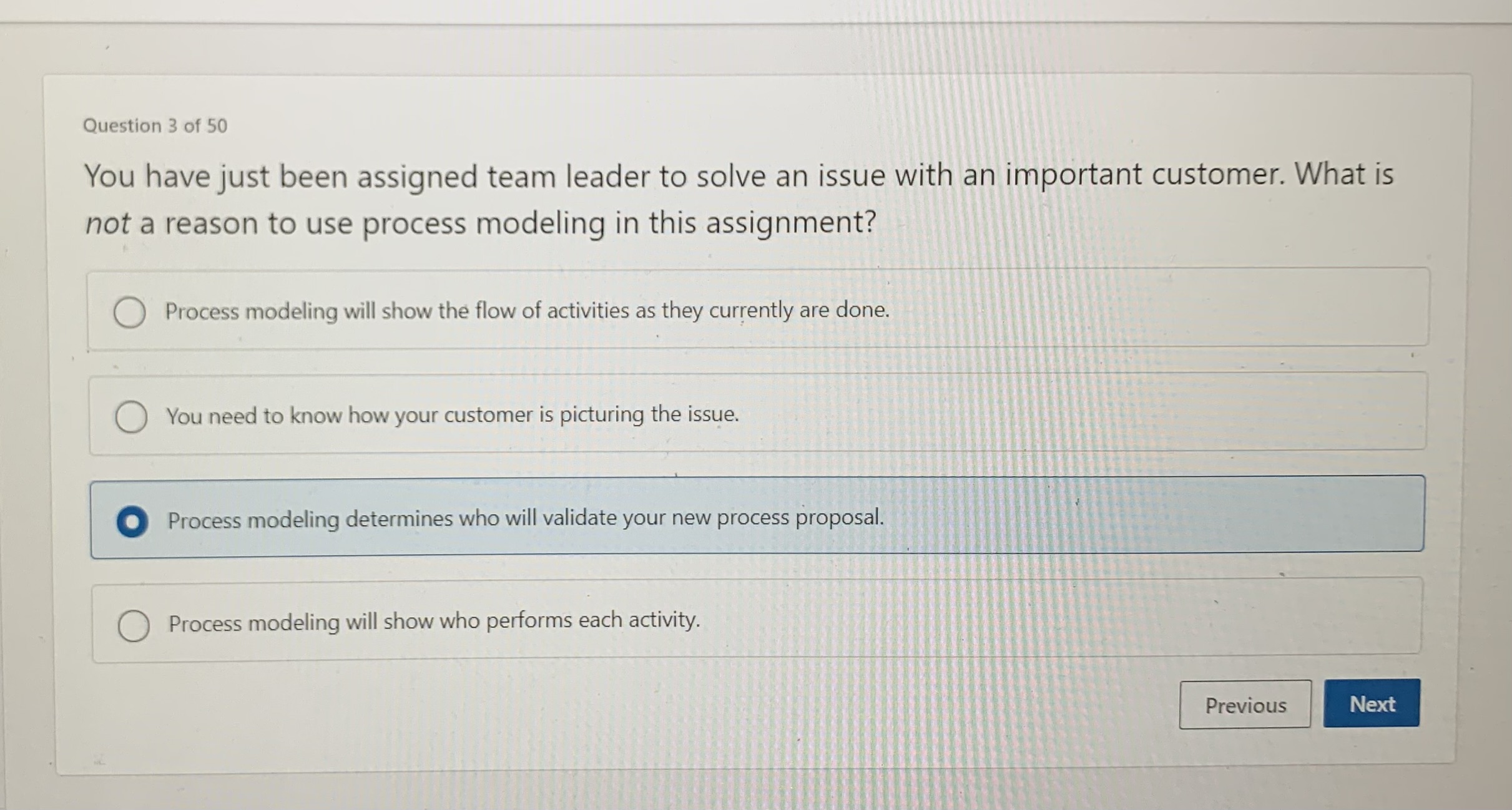 Solved Question 3 ﻿of 50You have just been assigned team | Chegg.com