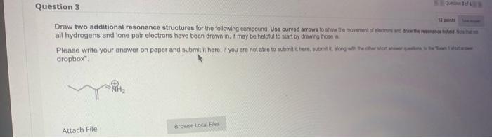 Solved Question 3 Draw two additional resonance structures | Chegg.com