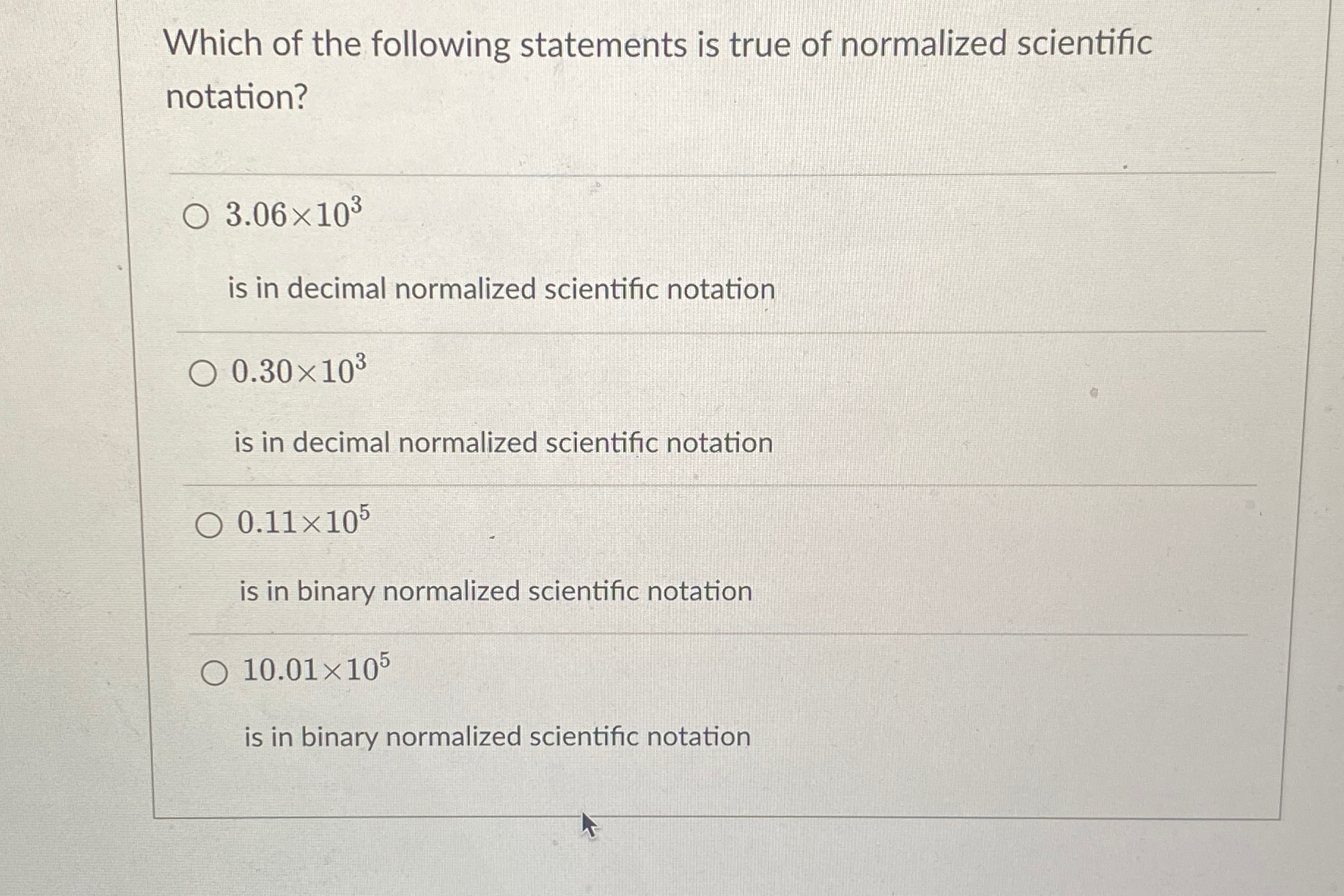 Solved Which of the following statements is true of | Chegg.com