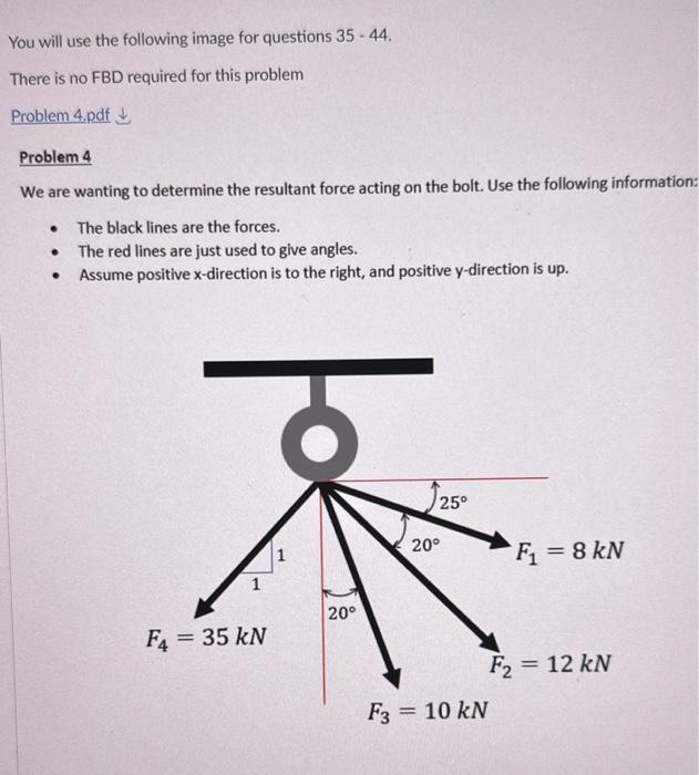 Solved Problem 4 We are wanting to determine the resultant | Chegg.com