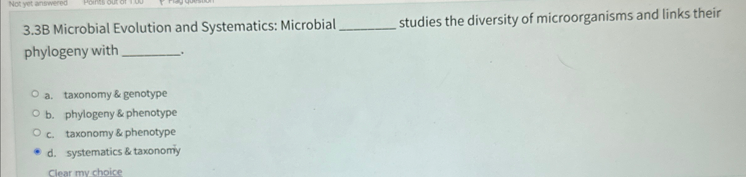 Solved 3.3B Microbial Evolution and Systematics: Microbial | Chegg.com