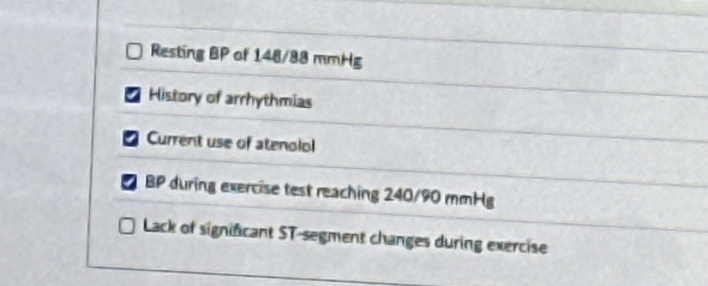 Solved Resting BP of 14888mmHHistory of arrhythmiasCurrent | Chegg.com
