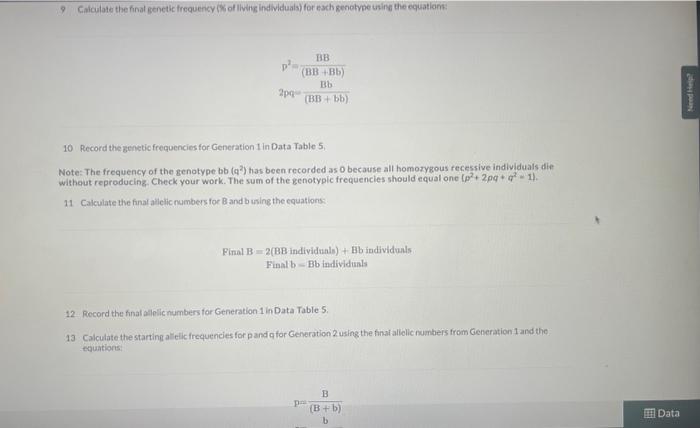 Exercise 2 Modeling Natural Selection only weiert | Chegg.com