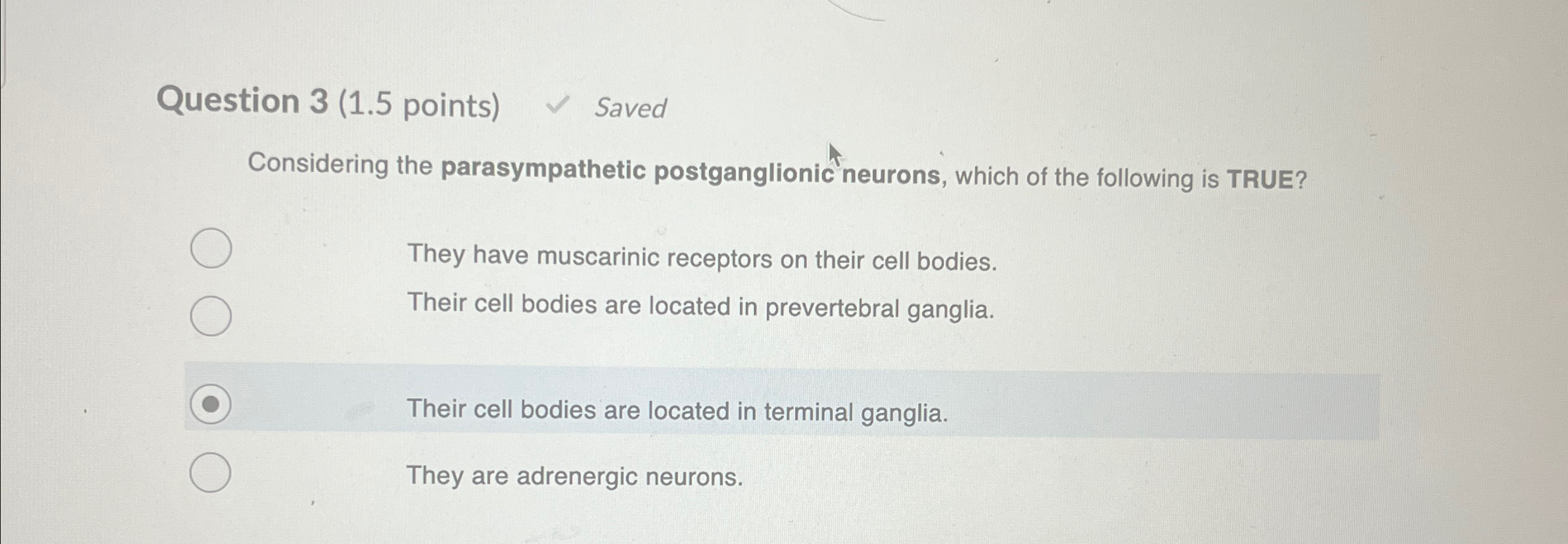 Solved Question 3 (1.5 ﻿points) ﻿SavedConsidering the | Chegg.com