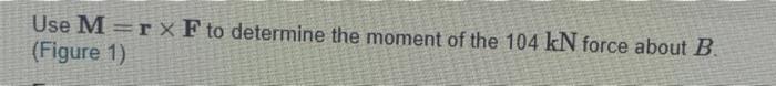 Solved V A 6 m B 8 m 12 m Use M=rXF to determine the | Chegg.com