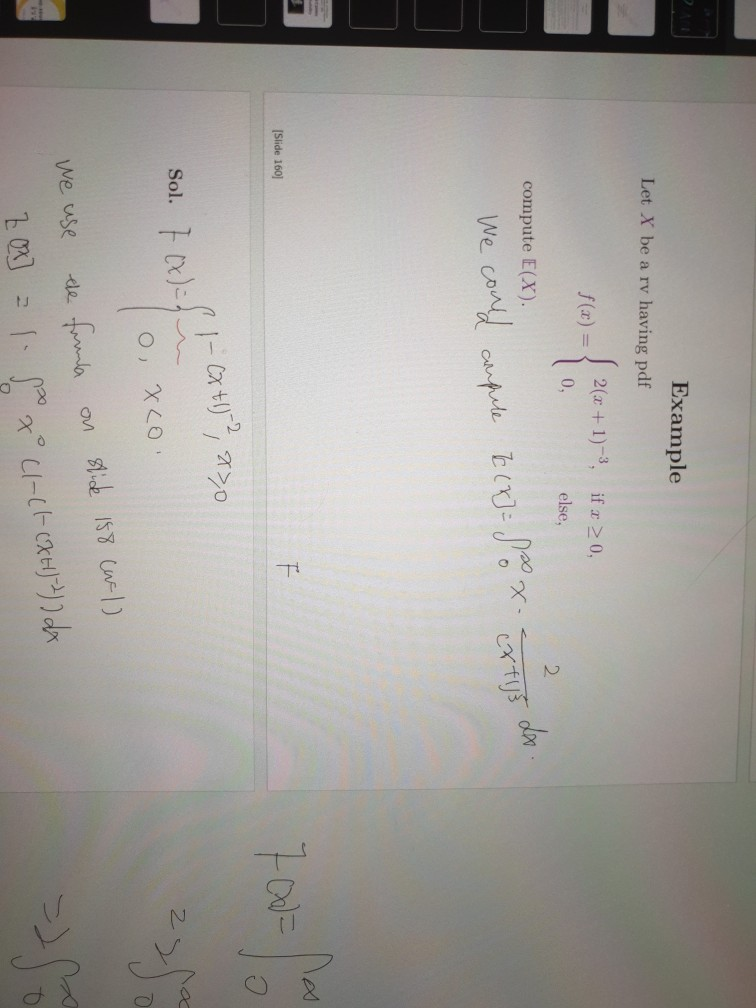 Solved How to compute cdf ,and where is that 1 comes from? | Chegg.com