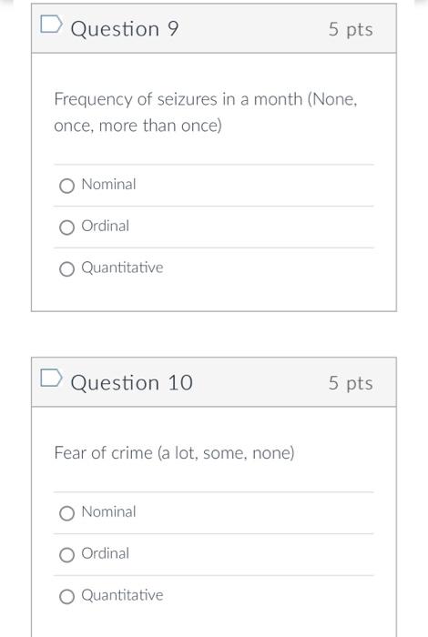 Solved Question 6 Ordinal measurement is used primarily to: | Chegg.com