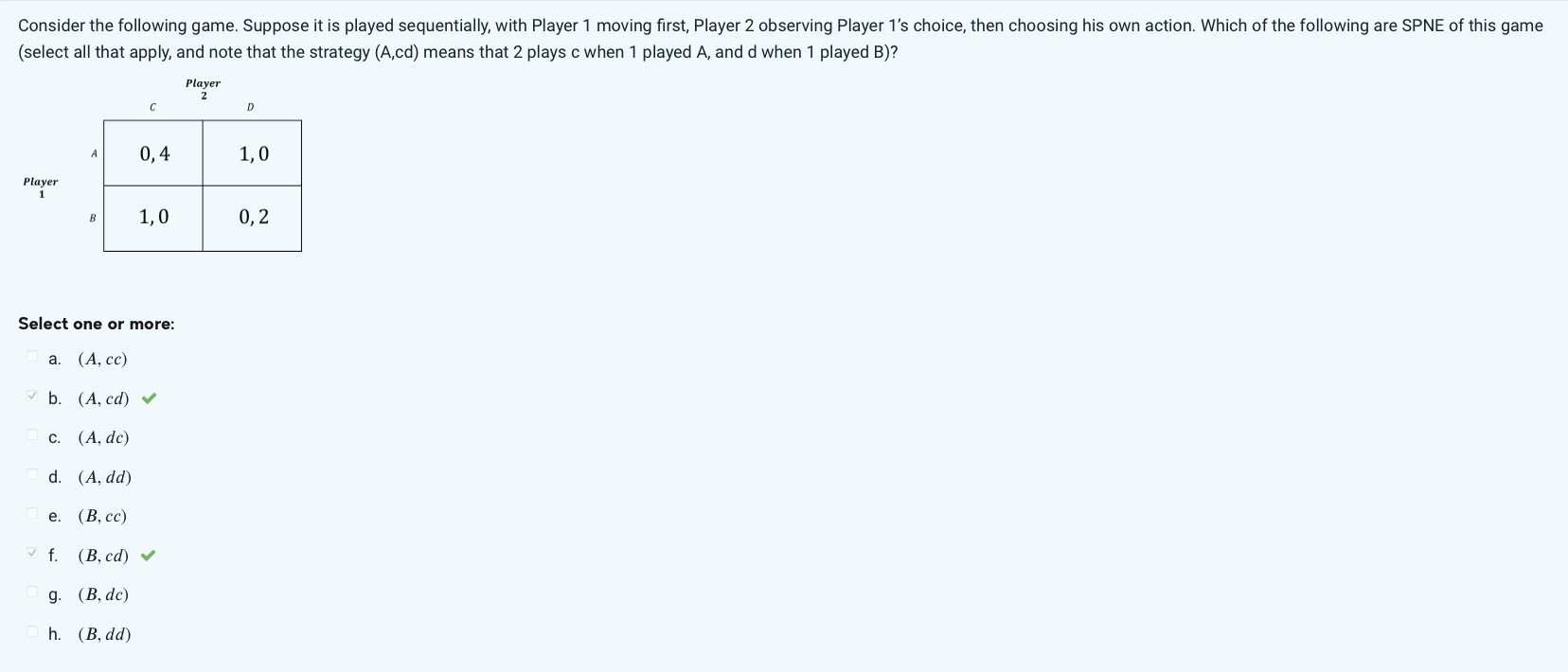 Consider the following game. Suppose it is played | Chegg.com