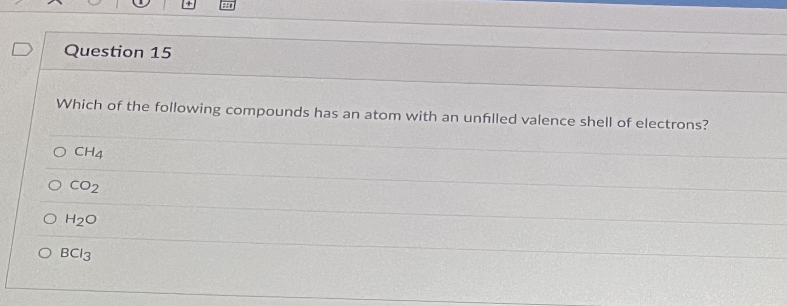 Solved Question 15Which of the following compounds has an | Chegg.com