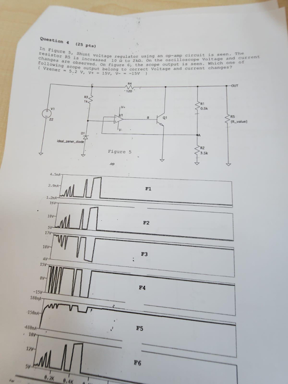 Solved Question 4 ( 25 ﻿pts)In Figure 5, ﻿Shunt voltage | Chegg.com