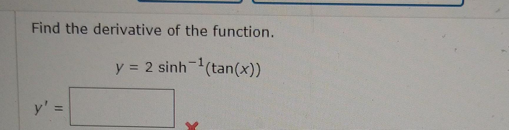 Solved Find The Derivative Of The Function