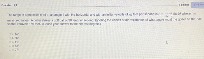 Solved The range of a projectile fired at an angle θ with | Chegg.com