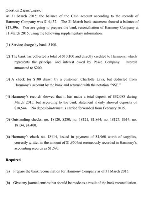 Solved BHMH2101 Financial Accounting Reinforcement exercise | Chegg.com