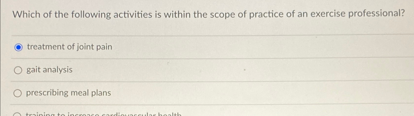 Solved Which of the following activities is within the scope | Chegg.com