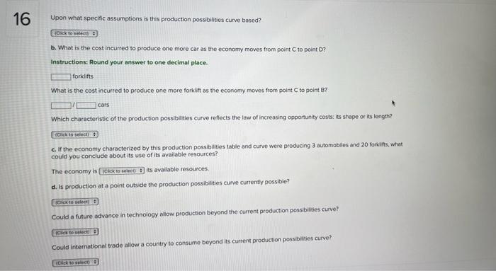 draw the ppc curve and use the curve to answer the | Chegg.com