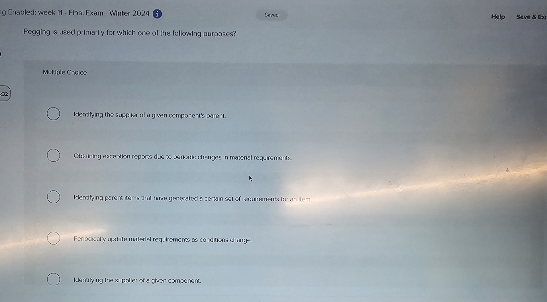 Solved Enabled: week 11 - ﻿Final Exam - ﻿Winter | Chegg.com