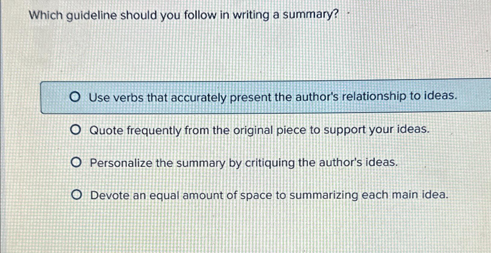 Which guideline should you follow in writing a | Chegg.com