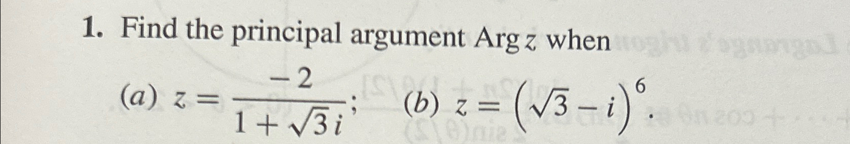 Solved Find the principal argument Argz | Chegg.com