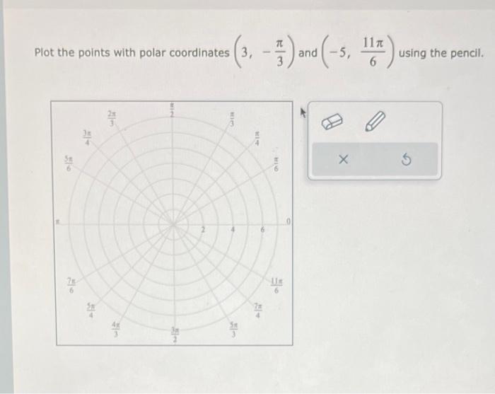 Solved Plot the points with polar coordinates (3,−3π) and | Chegg.com