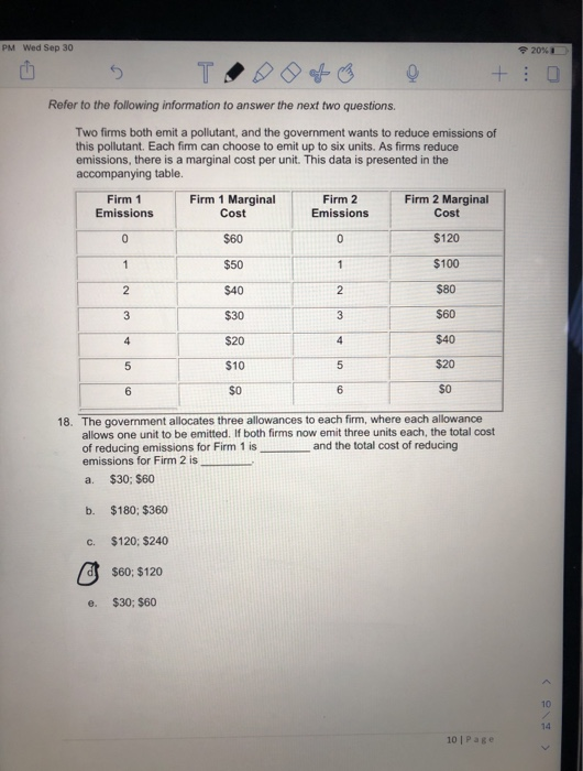 Solved 19. The government allocates three allowances to each | Chegg.com